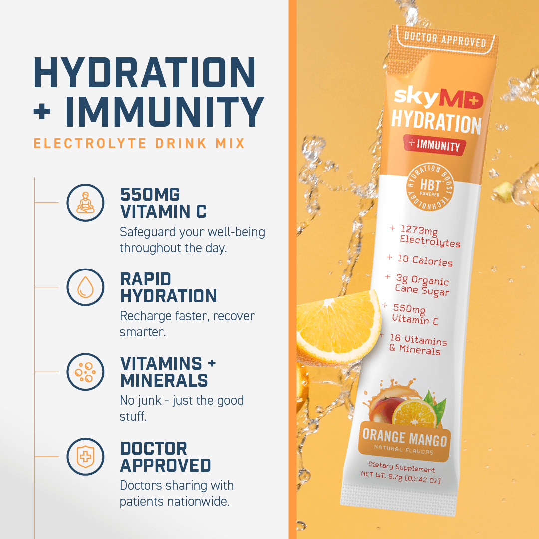 Hydration + Immunity | Electrolyte Drink Mix for Immune Support | SkyMD