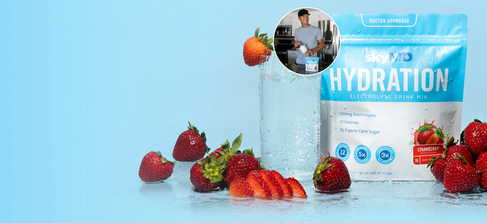 Doctor Approved Hydration | Electrolyte Drink Mix | SkyMD